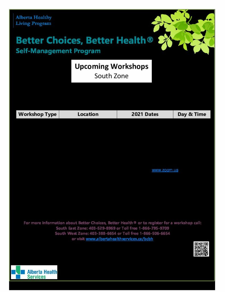 Alberta Healthy Living Program - Classes & Education | Palliser Primary ...